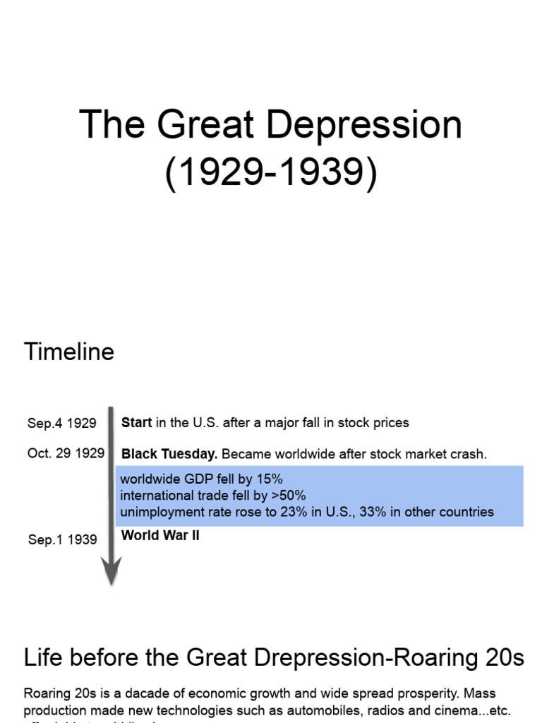 The Great Depression | PDF
