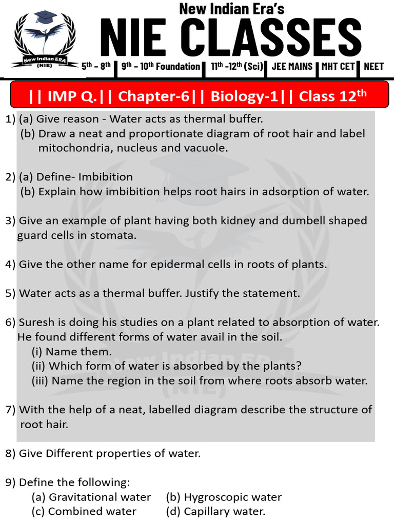 IMP BIO Ch6 | PDF | Social Science | Science & Mathematics