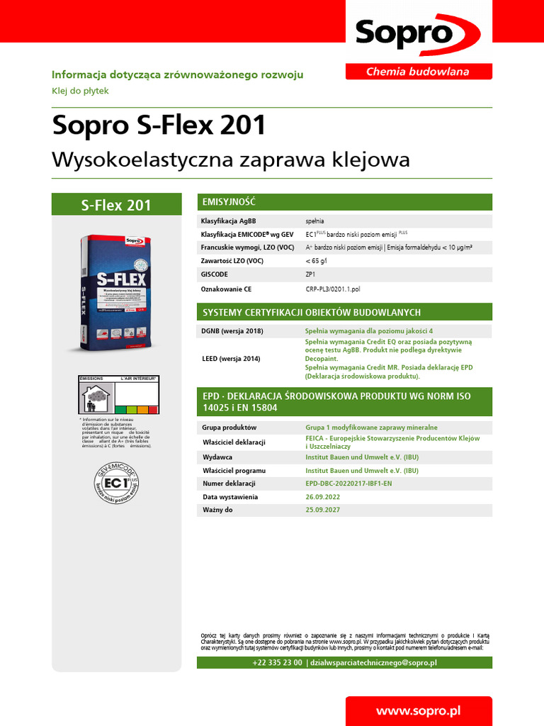 KT ECO Sopro S-FLEX 201 | PDF