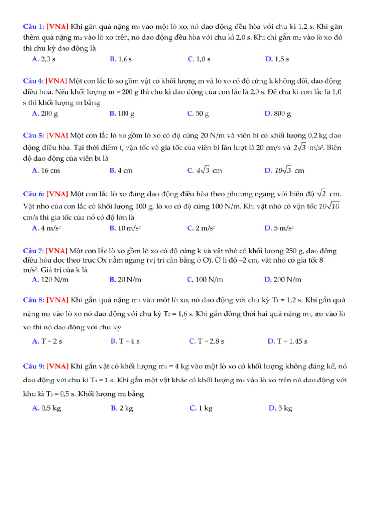 TEST CLLX NẰM NGANG | PDF