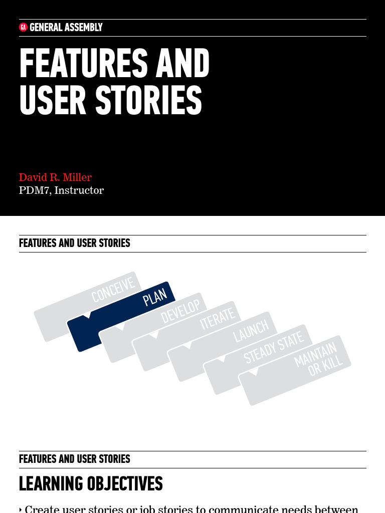 Class 8 - Features and User Stories | PDF | Psychological Concepts ...
