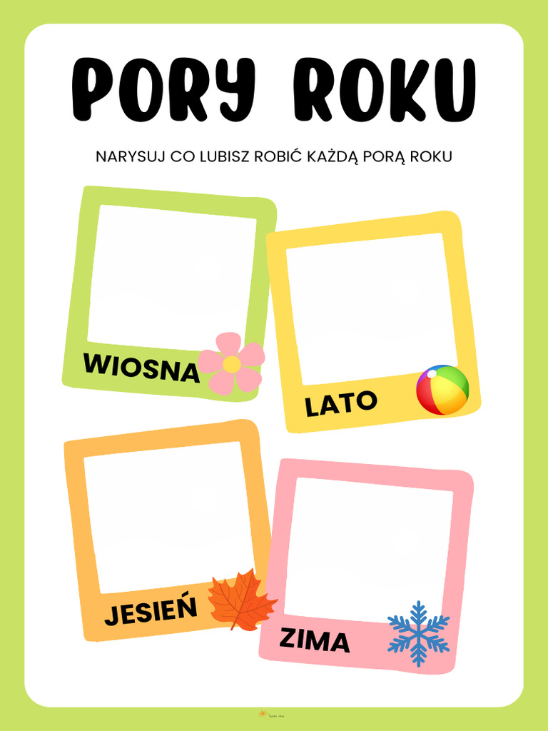 Pory Roku Karty Pracy | PDF