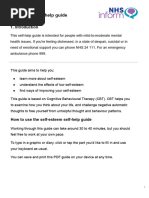 Low Self-Esteem Formulation Guide | PDF | Bias | Cognitive Therapy