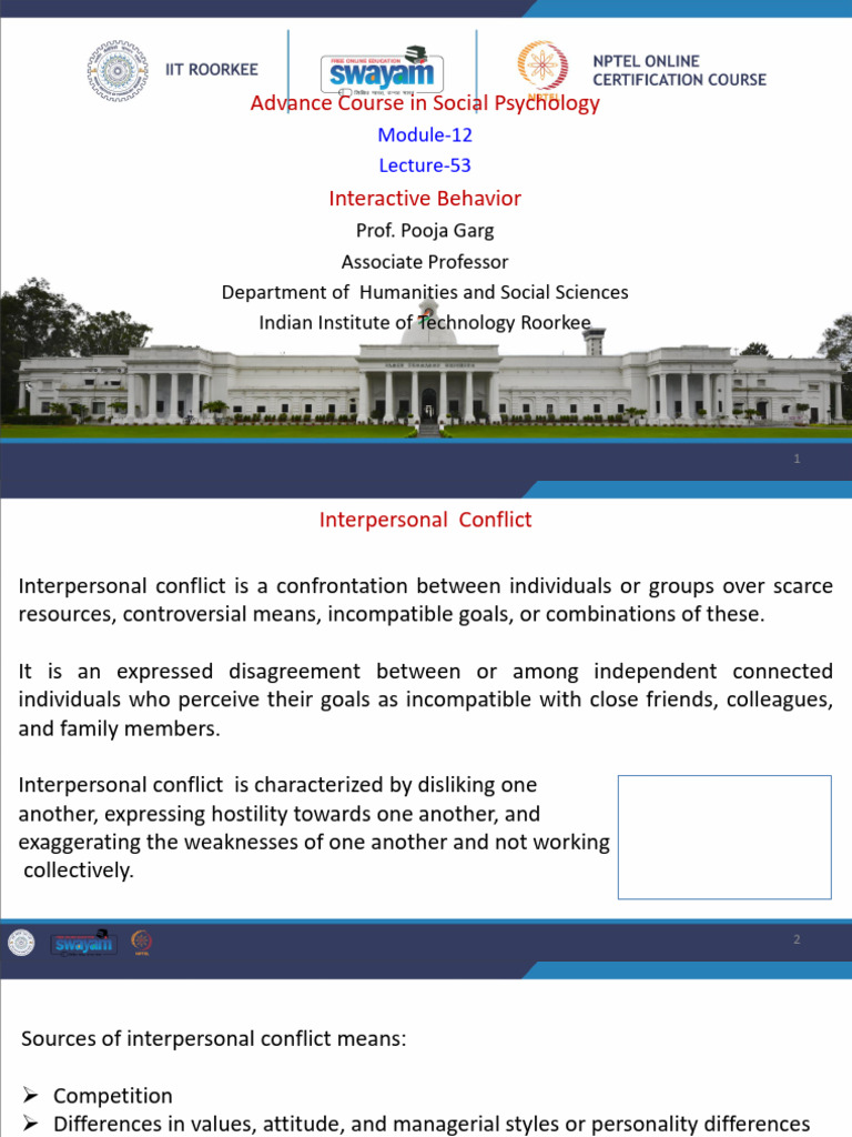 Module 12 Interactive Behavior Part 1 | PDF | Interpersonal ...