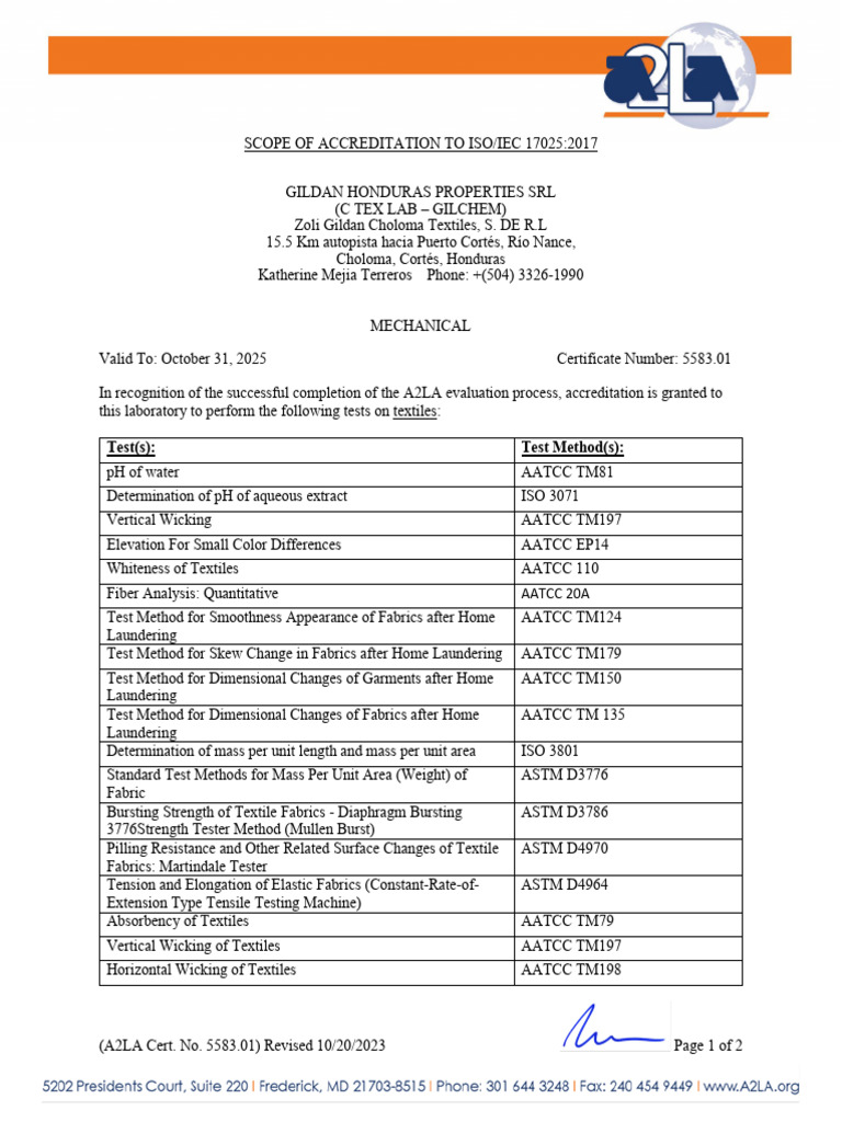 Test(s) : Test Method(s) :: Aatcc 20A | PDF | Textiles | Materials