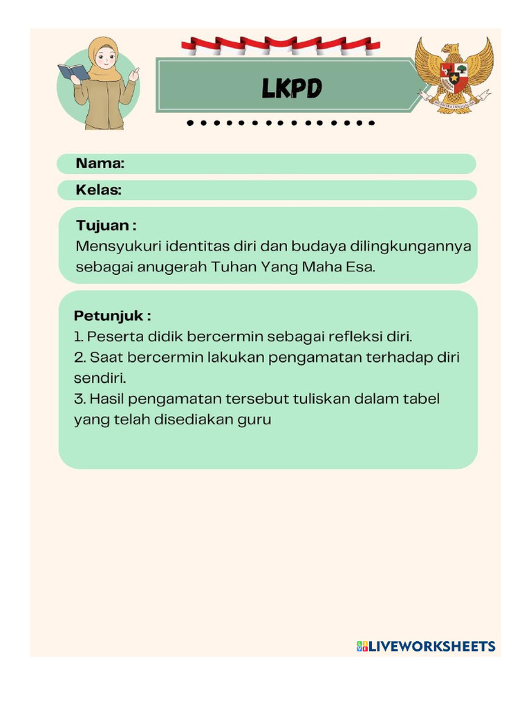 LKPD Mensyukuri Diri Sendiri | PDF