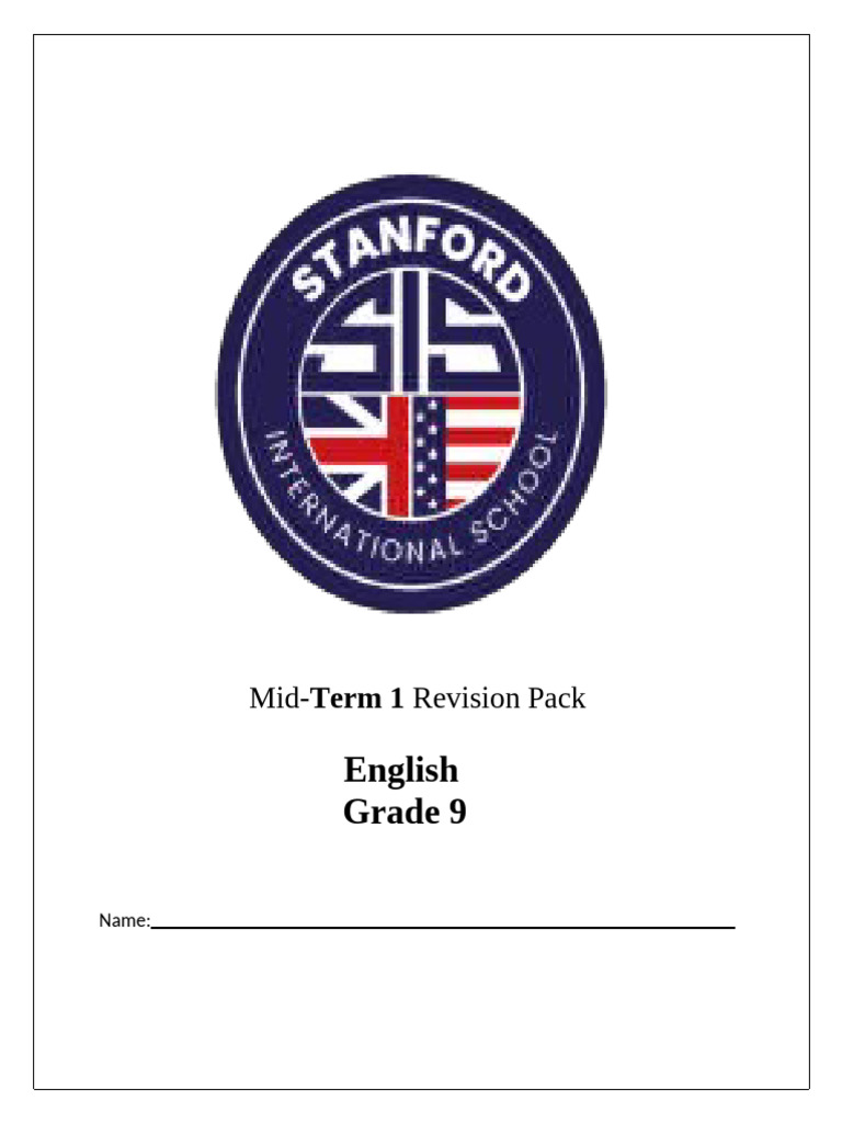 Schools Stanford-International-school Courses 9-English Materials 2024 ...