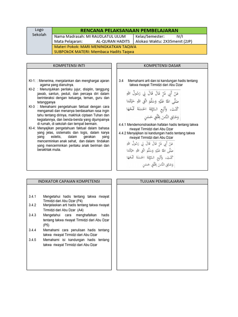 Tagihan Tugas 7 Format RPP Bagian 2 | PDF | Karier & Perkembangan