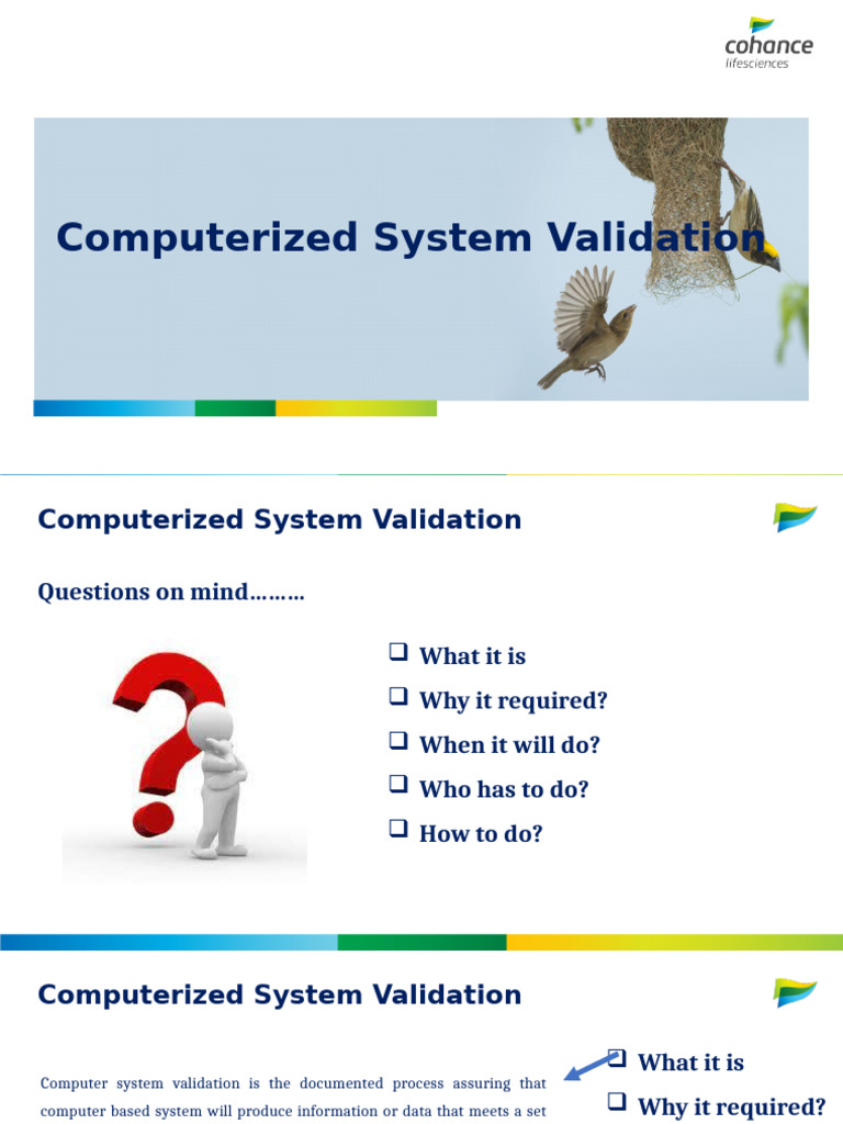 Computerized System Validation | PDF | Verification And Validation | Computing