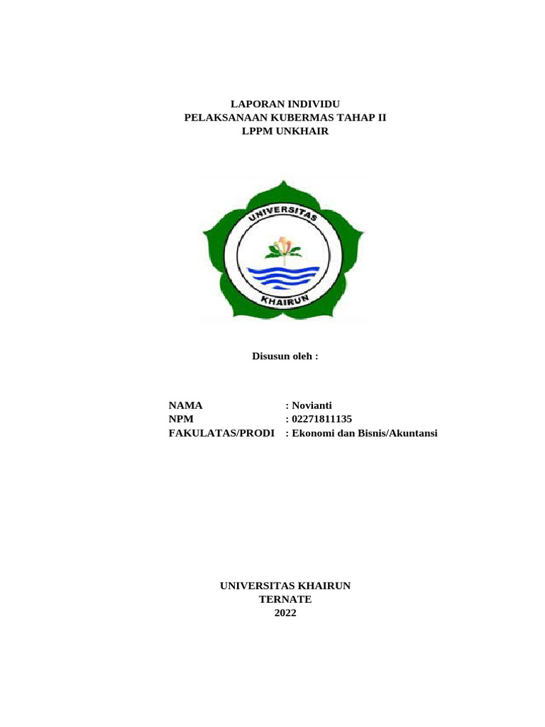 Laporan Individu Kubermas | PDF | Ilmu Sosial | Seni