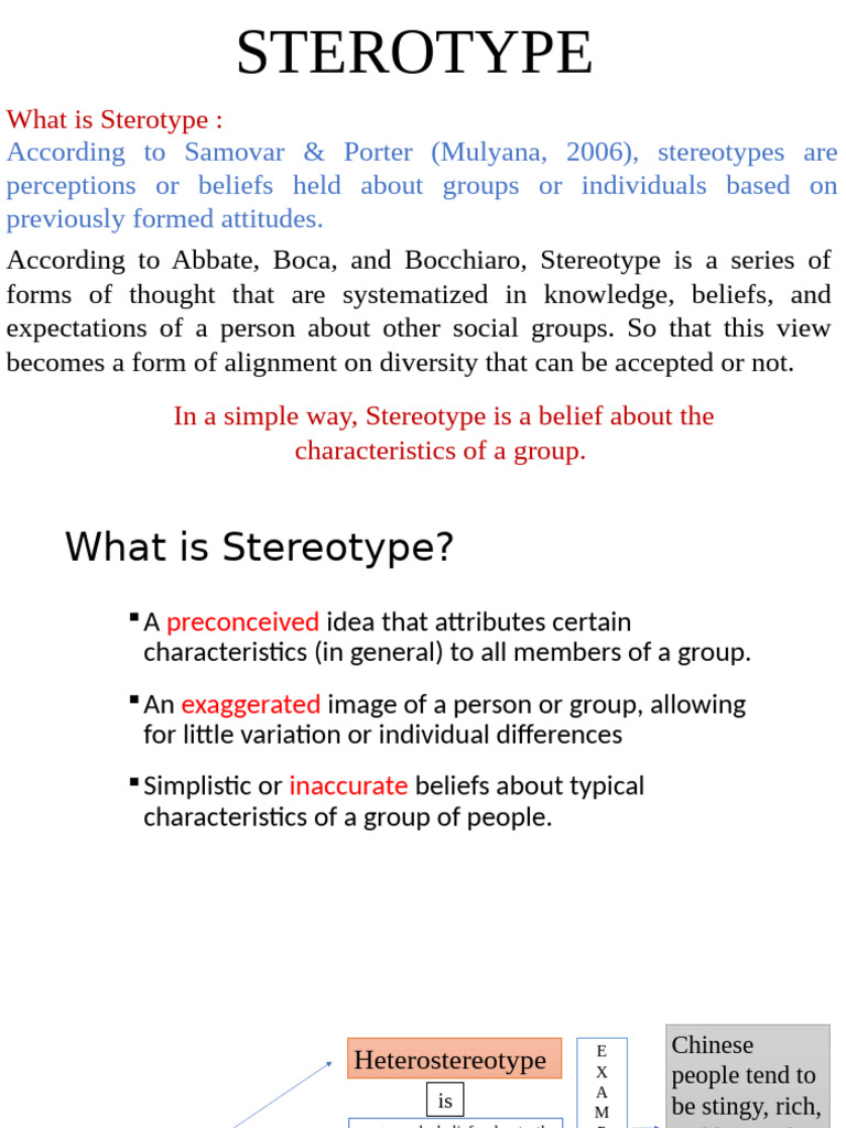 Sterotype by Group4 | PDF | Stereotypes | Group Processes
