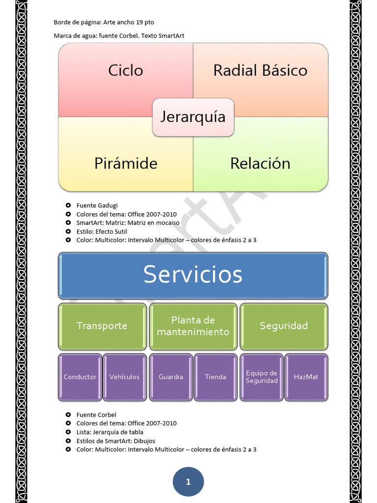 Ejercicio 55. Diagramas de Muestra Creados Con Smartart 2 | PDF