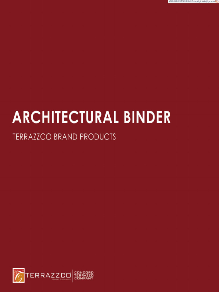 Architectural-Binder مترجم | PDF