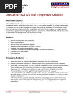 Araldite® 2014-2 Technical Data Sheet | PDF | Adhesive | Epoxy