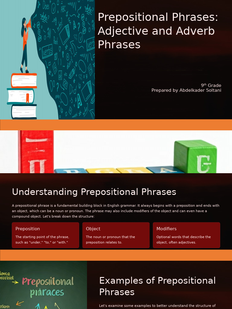 Prepositional-Phrases-Adjective-and-Adverb-Phrases | PDF | Adverb ...