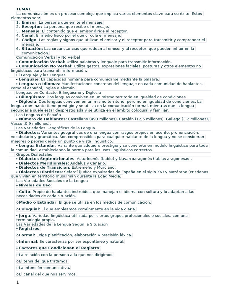 Repaso de Lenguaje y Comunicación | PDF | Palabra | Comunicación