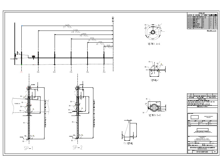 ST-01-NRP-005-rev.01 FLOATING ROOF SUPPORT DETAILS-Model | PDF | Oils ...