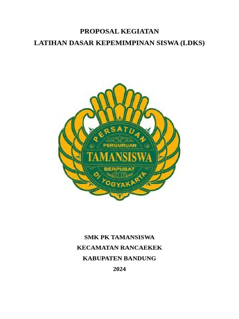 Proposal Kegiatan LDKS | PDF