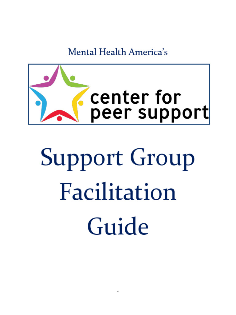 MHA Support Group Facilitation Guide 2016 | PDF | Emotional Self ...