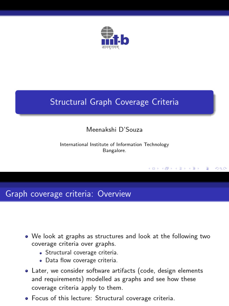 Graphs Structural Coverage | PDF | Vertex (Graph Theory) | Theoretical Computer Science