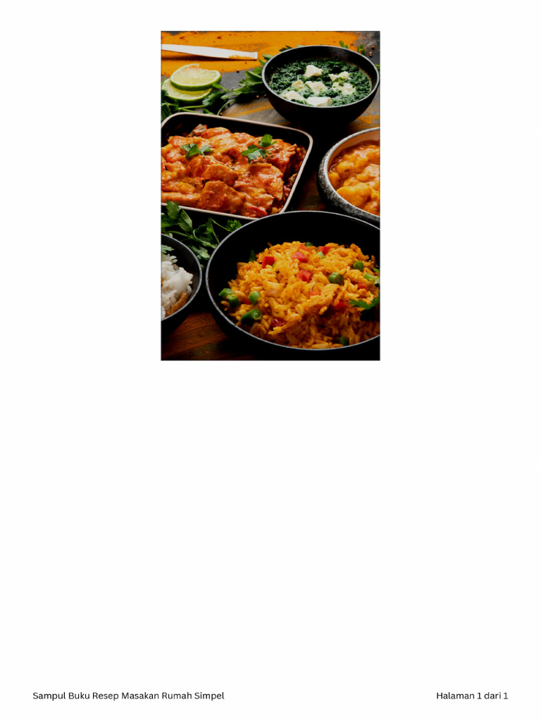 Sampul Buku Resep Masakan Rumah Simpel | PDF
