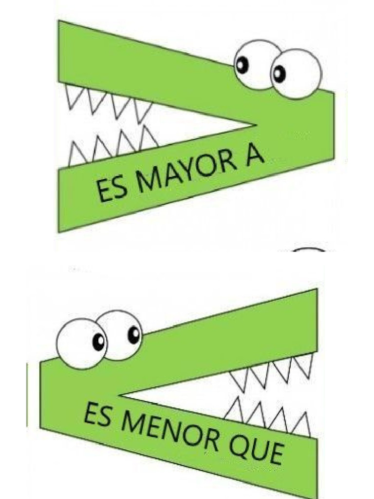 Tarjetas Educativas Mayor Que Menor Que Igual Simple Azul y Amarillo ...