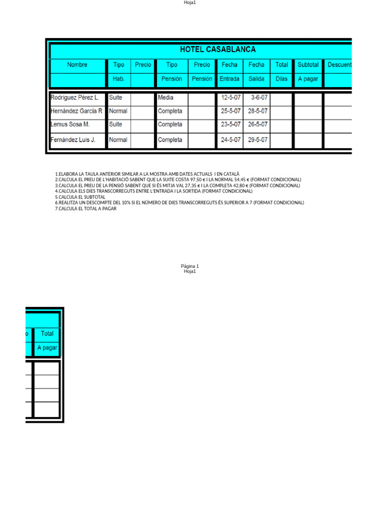 TASCA 8 - Càlculs Condicionals | PDF