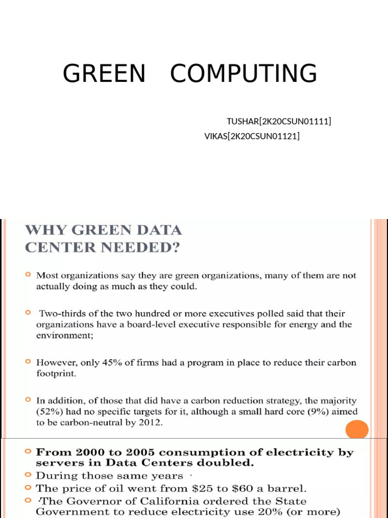 Green Computing | PDF