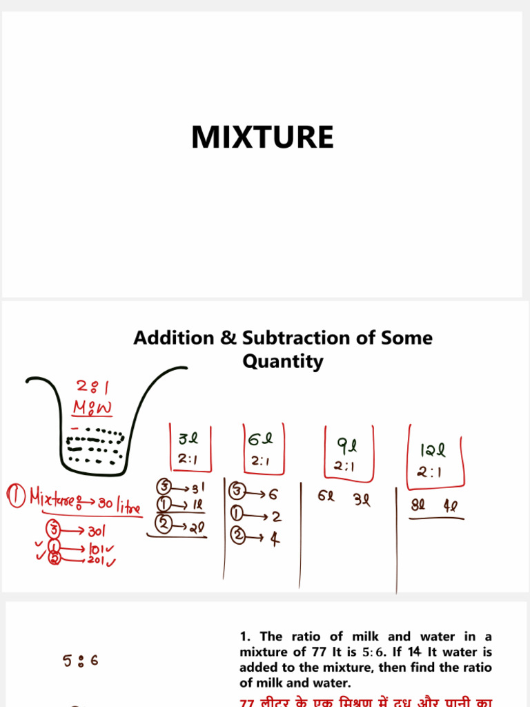 MIXTURE | PDF