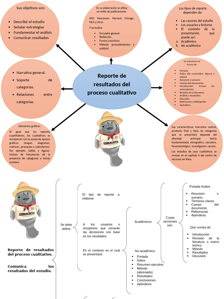 Mapa Conceptual de Reporte de Resultados Del Proceso Cualitativo | PDF | Bibliografía