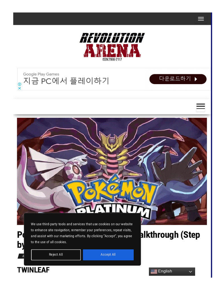 Pokemon Platinum Walkthrough | PDF | Pokémon