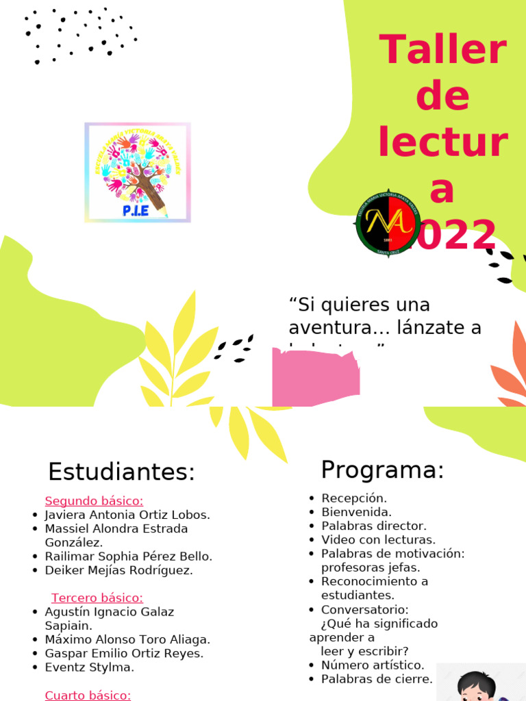 Díptico lectura | PDF