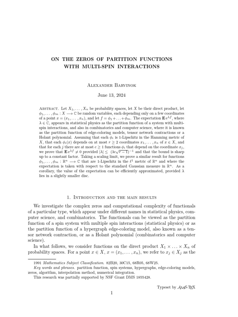 multispin | PDF | Mathematical Relations | Mathematics