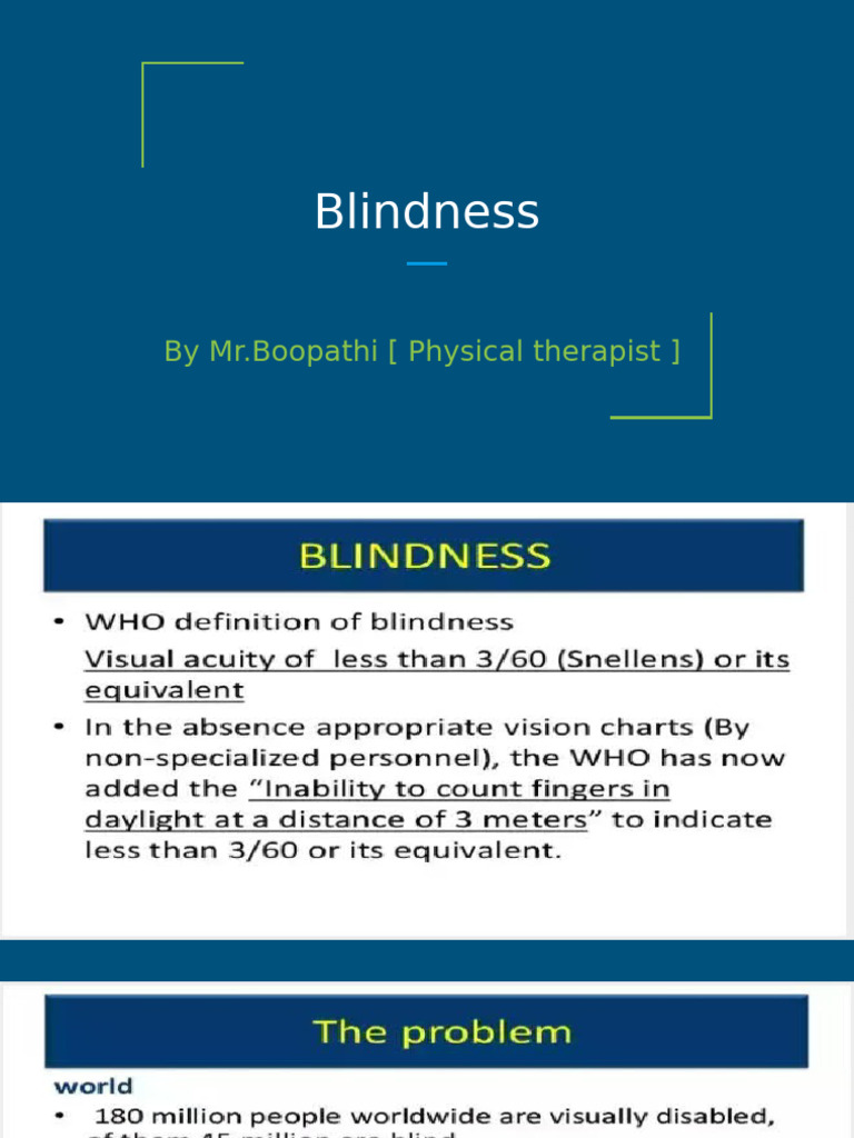 Blindness | PDF