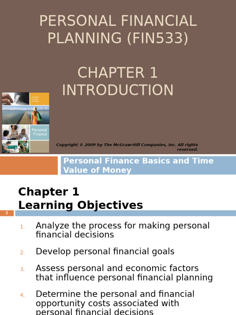 1-InTRODUCTION (Personal Finance Basics and Time Value of Money) | PDF | Interest | Present Value
