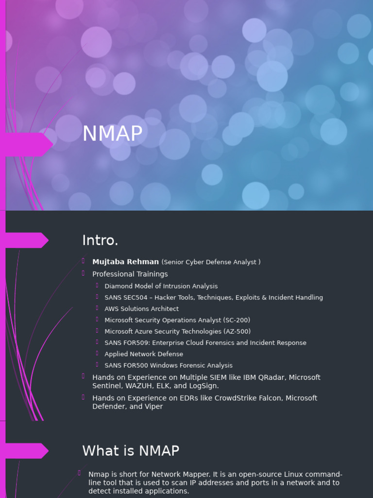 Information Security - NMAP | PDF | Transmission Control Protocol ...