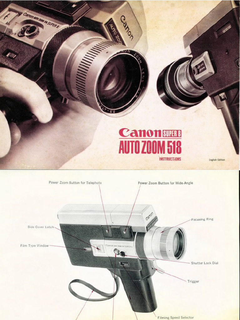 Manuale Canon Autozoom 518 | PDF