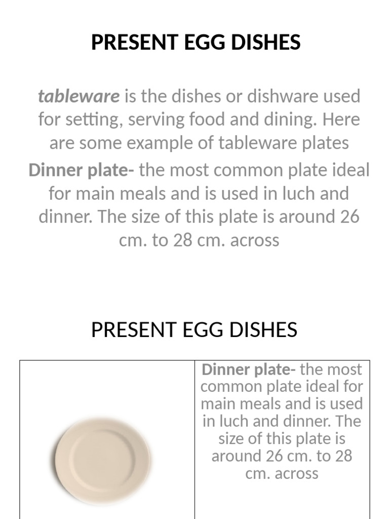 Present Egg Dishes 2024 | PDF | Tableware | Hors D'oeuvre