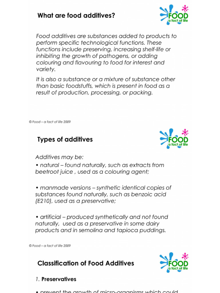 UNIT-2 Food Additives | PDF