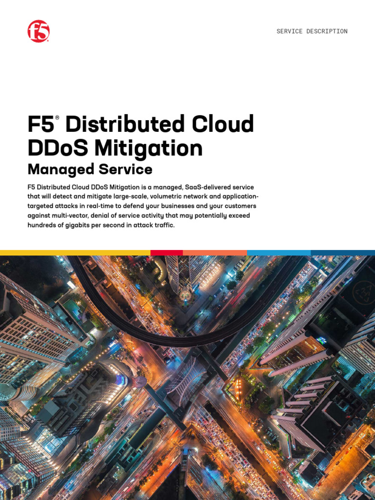 f5 Distributed Cloud Ddos Mitigation Managed Service | PDF | Denial Of Service Attack | Computer ...