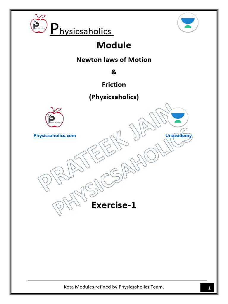 Newton's Laws & Friction: Concept Questions | PDF | Force | Friction