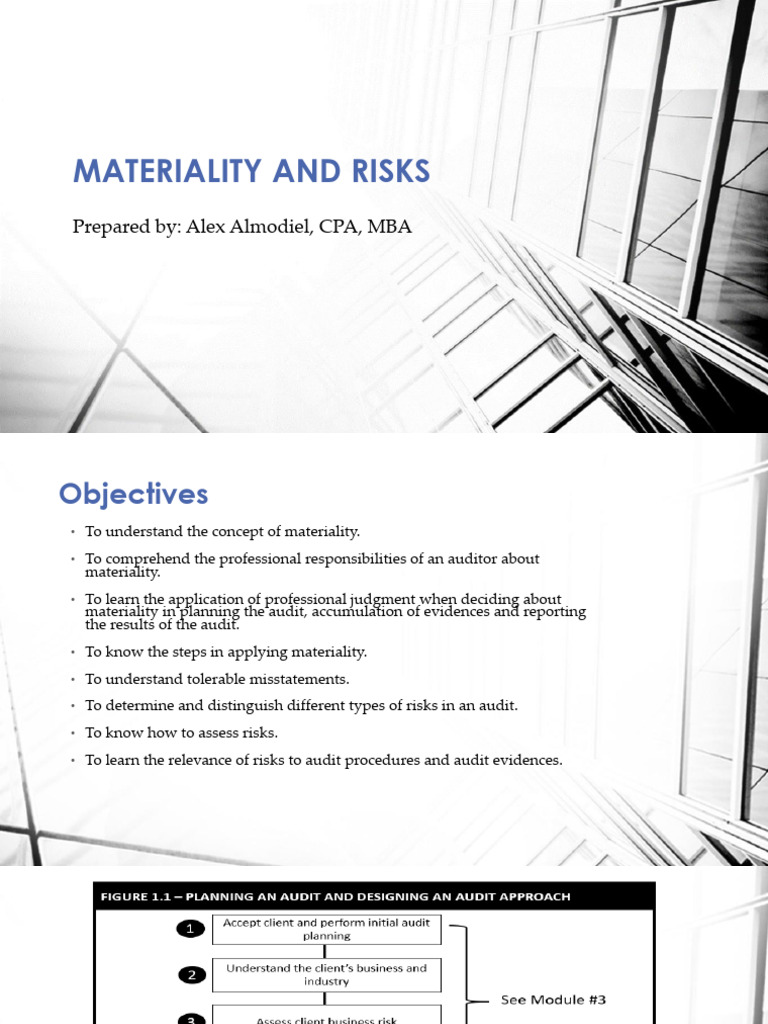 Understanding Audit Materiality and Risks | PDF | Audit | Business