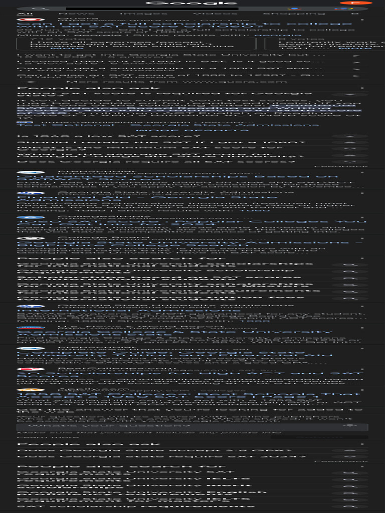 Can 1060 Sat Score Get Scholarship in Georgia Sta | PDF | Sat | Student Financial Aid In The ...