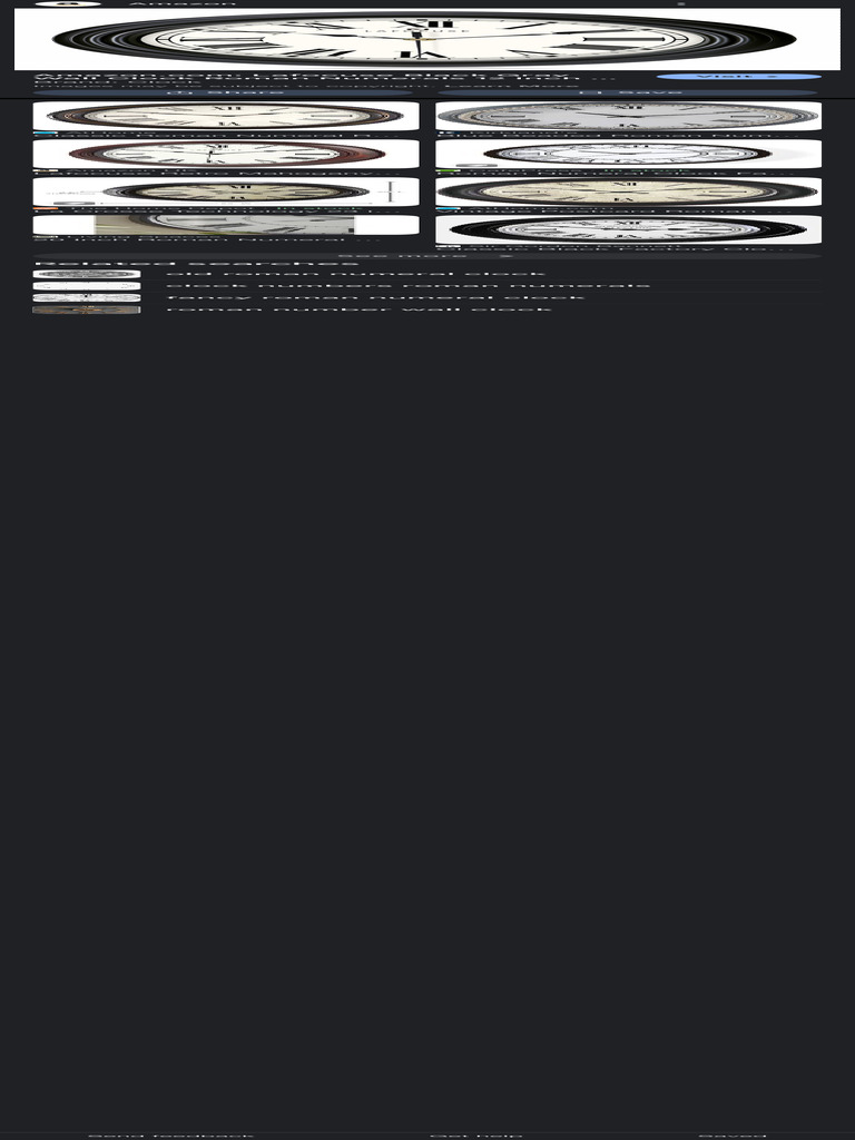 roman numbers clock - Google Search | PDF