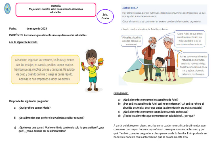 Alimentos Saludables para Niños | PDF | Salud y bienestar