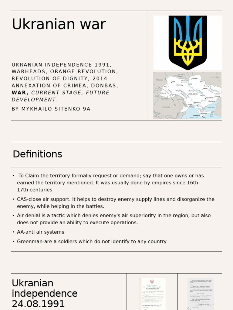 Presentation 4 | PDF | Conflicts | Ukraine