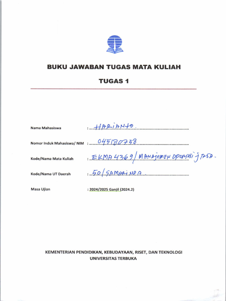 TMK Ut Ekma4369 | PDF
