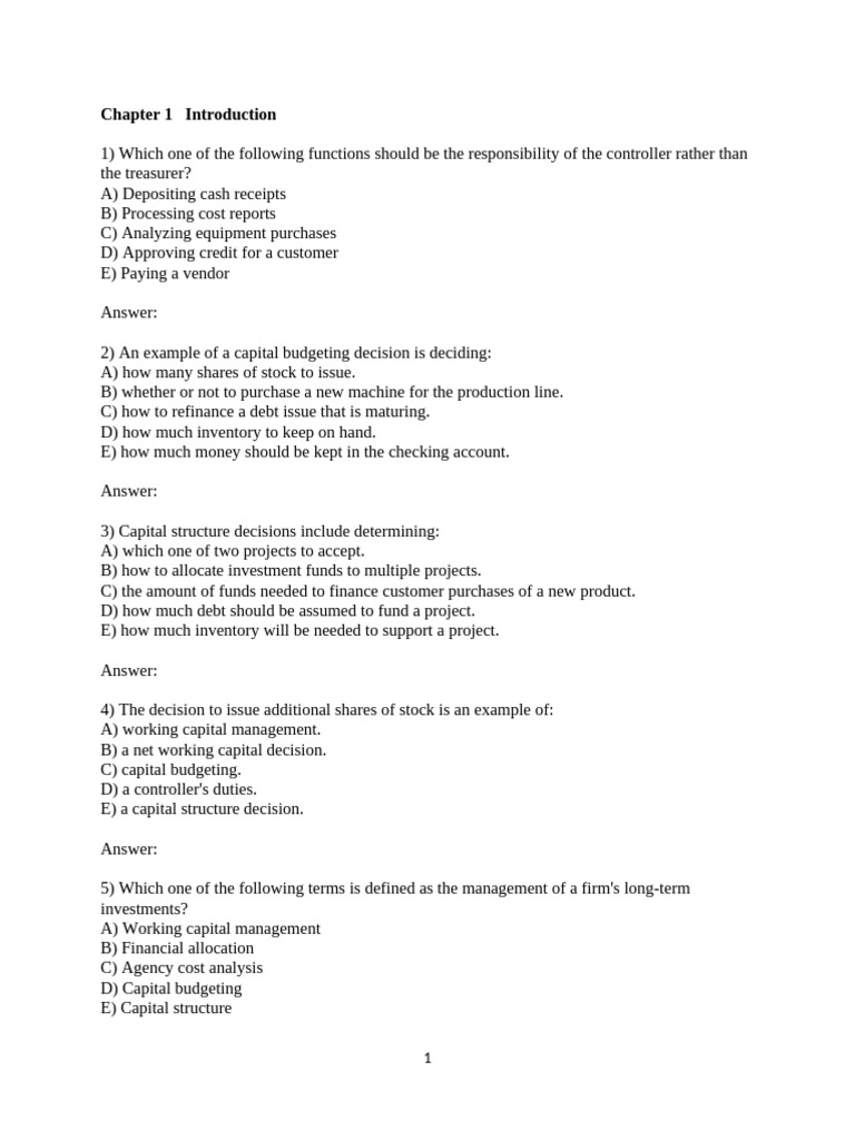 Chapter 1 homework | PDF | Sole Proprietorship | Partnership