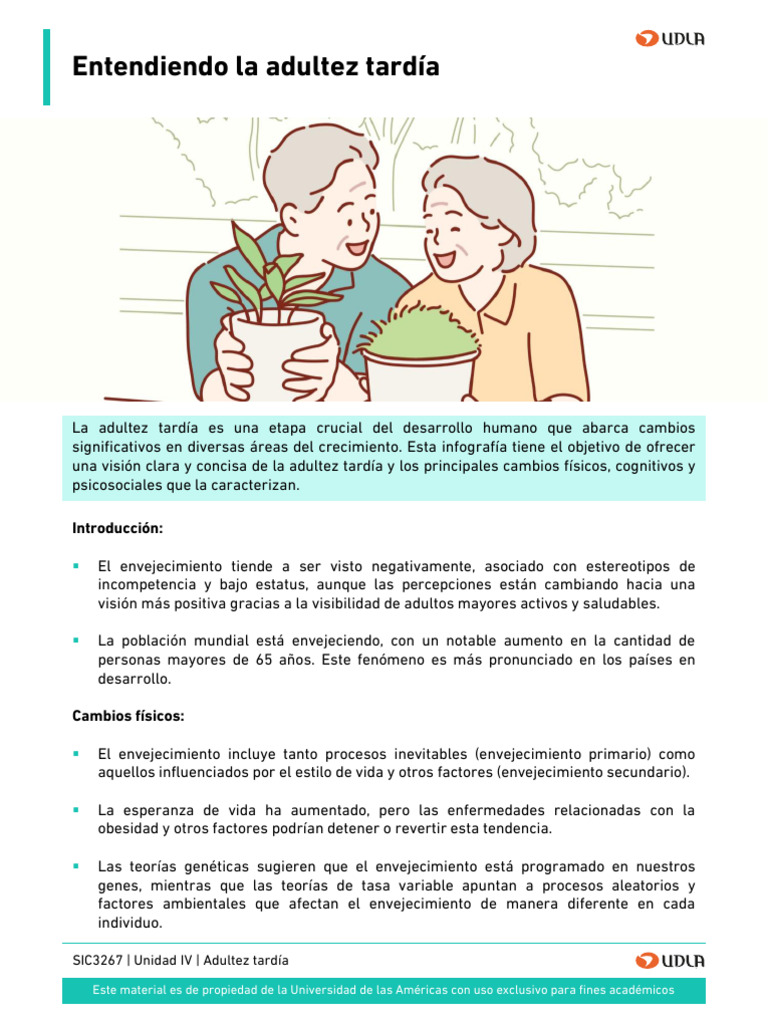 6-Entendiendo la adultez tardía | PDF | Adultos | Envejecimiento