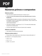 5o ANO MATEMATICA NUMEROS COMPOSTOS E PRIMOS | PDF | Número primo | Números